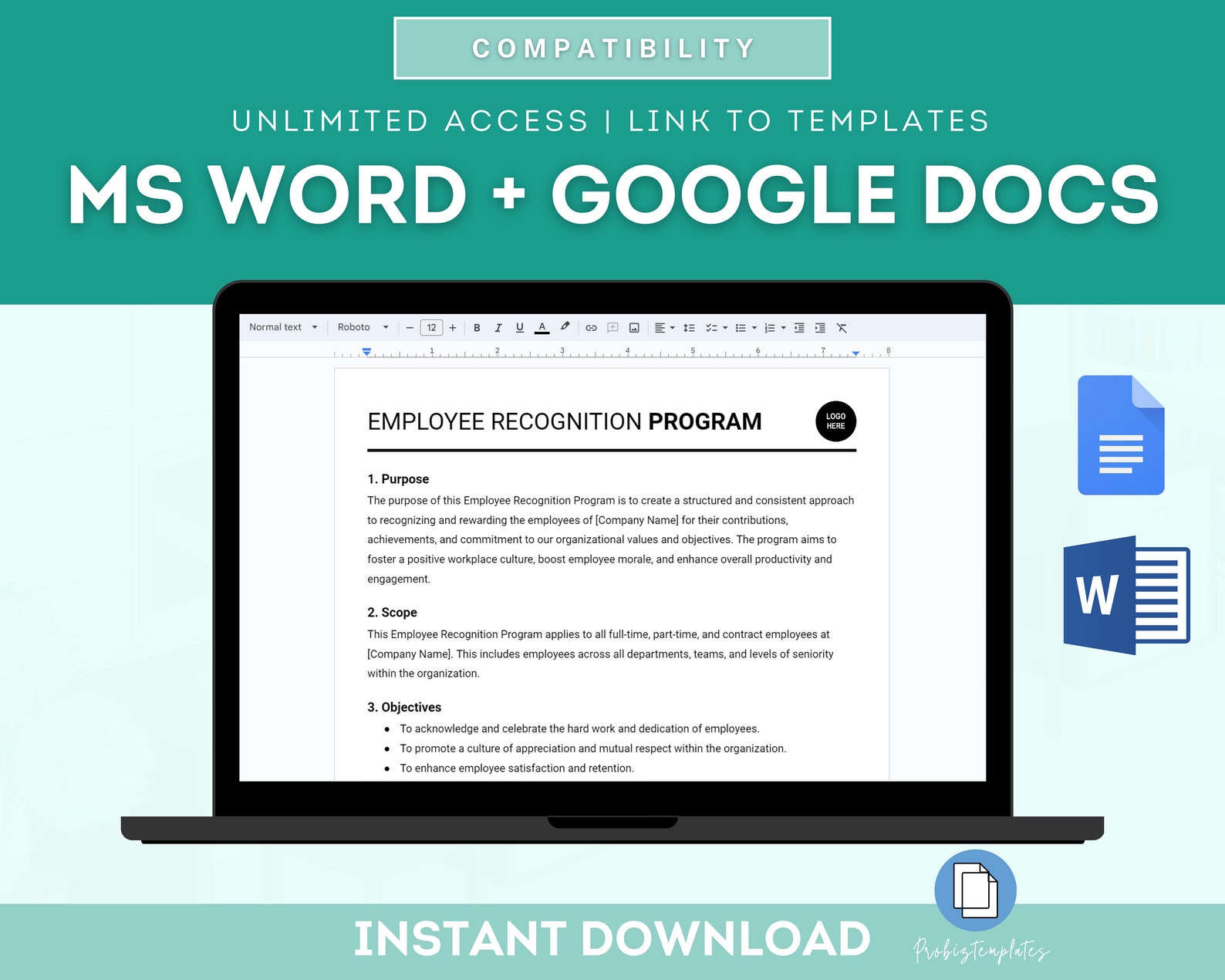 Employee Recognition Program Template, Employee Appreciation Program ...