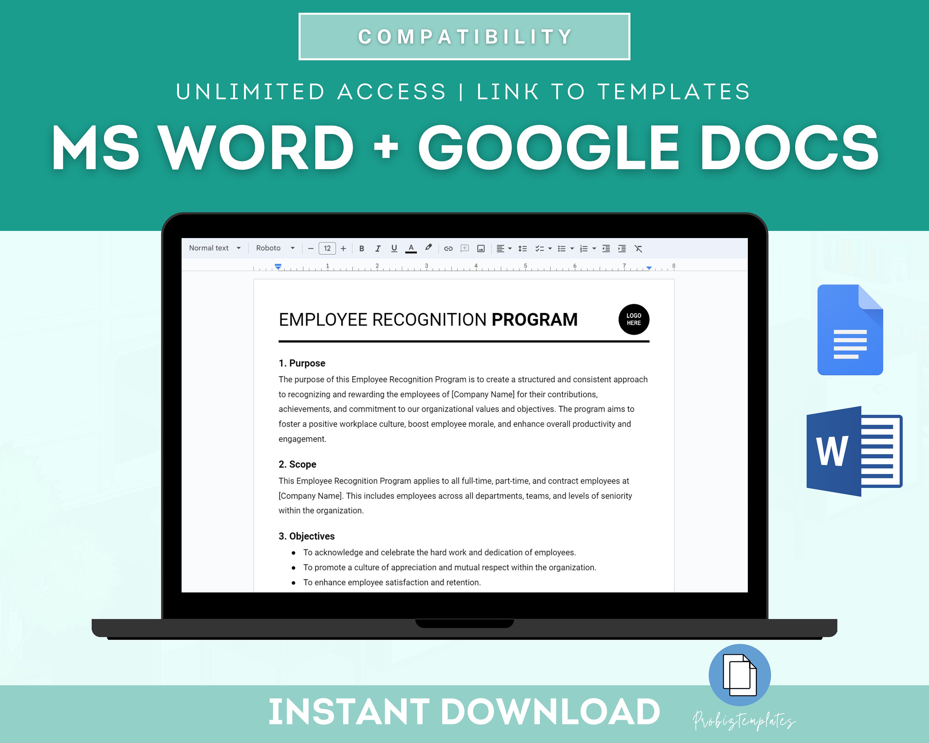 Employee Recognition Program Template, Employee Appreciation Program ...