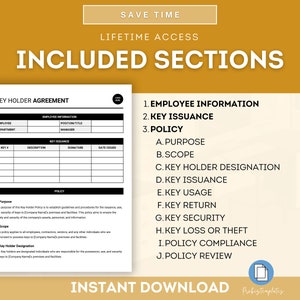 Key Holder Agreement Template, Key Management Agreement, Key Custody ...