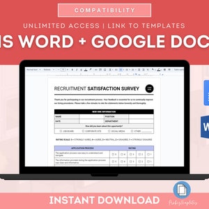 Recruitment Satisfaction Survey Template, Candidate Experience Survey ...