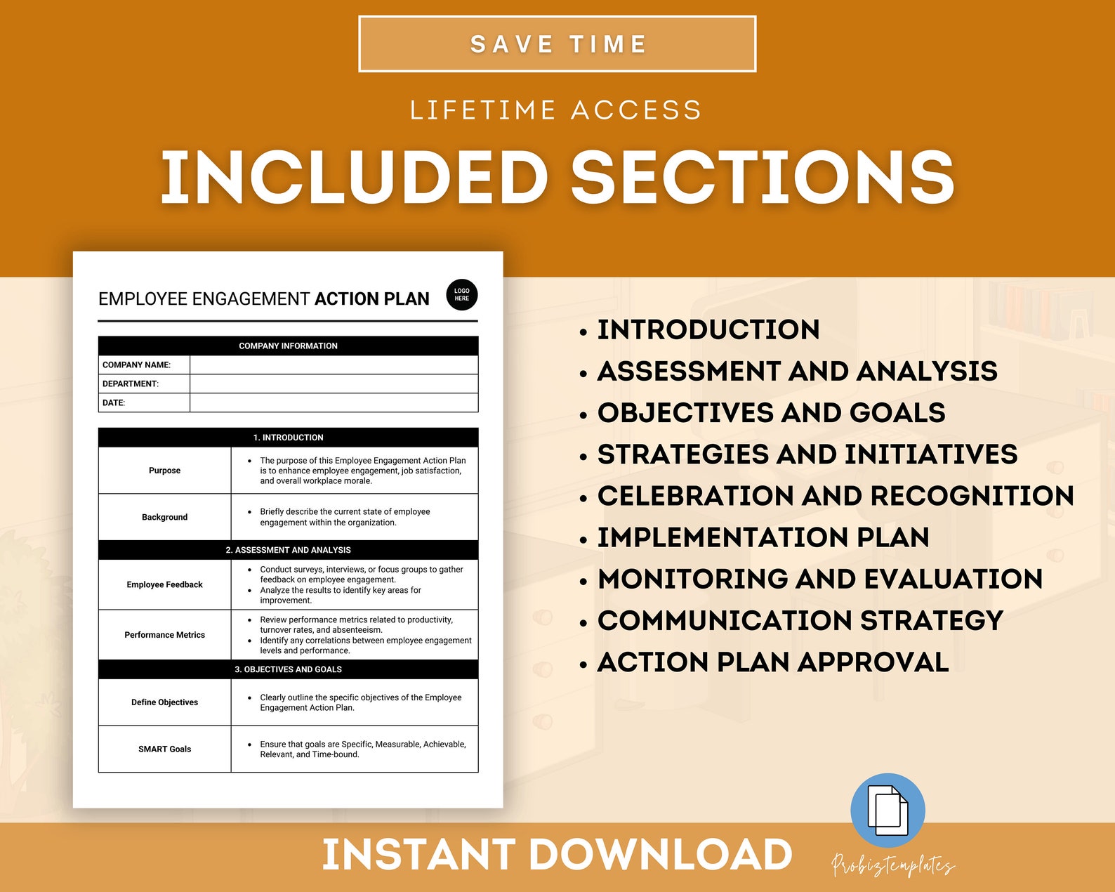 Employee Engagement Action Plan Template, Boosting Employee Morale Plan ...