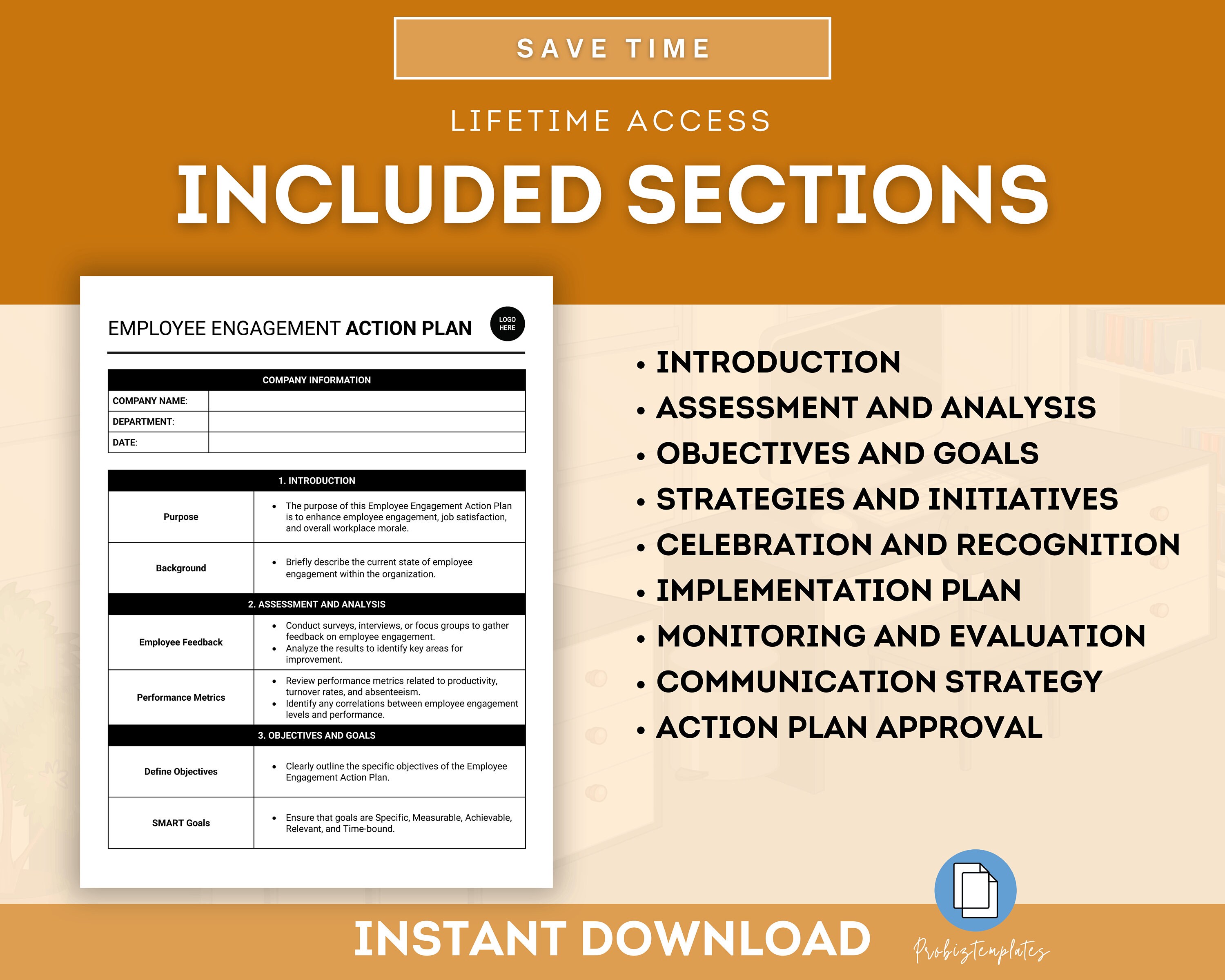 Employee Engagement Action Plan Template, Boosting Employee Morale Plan ...