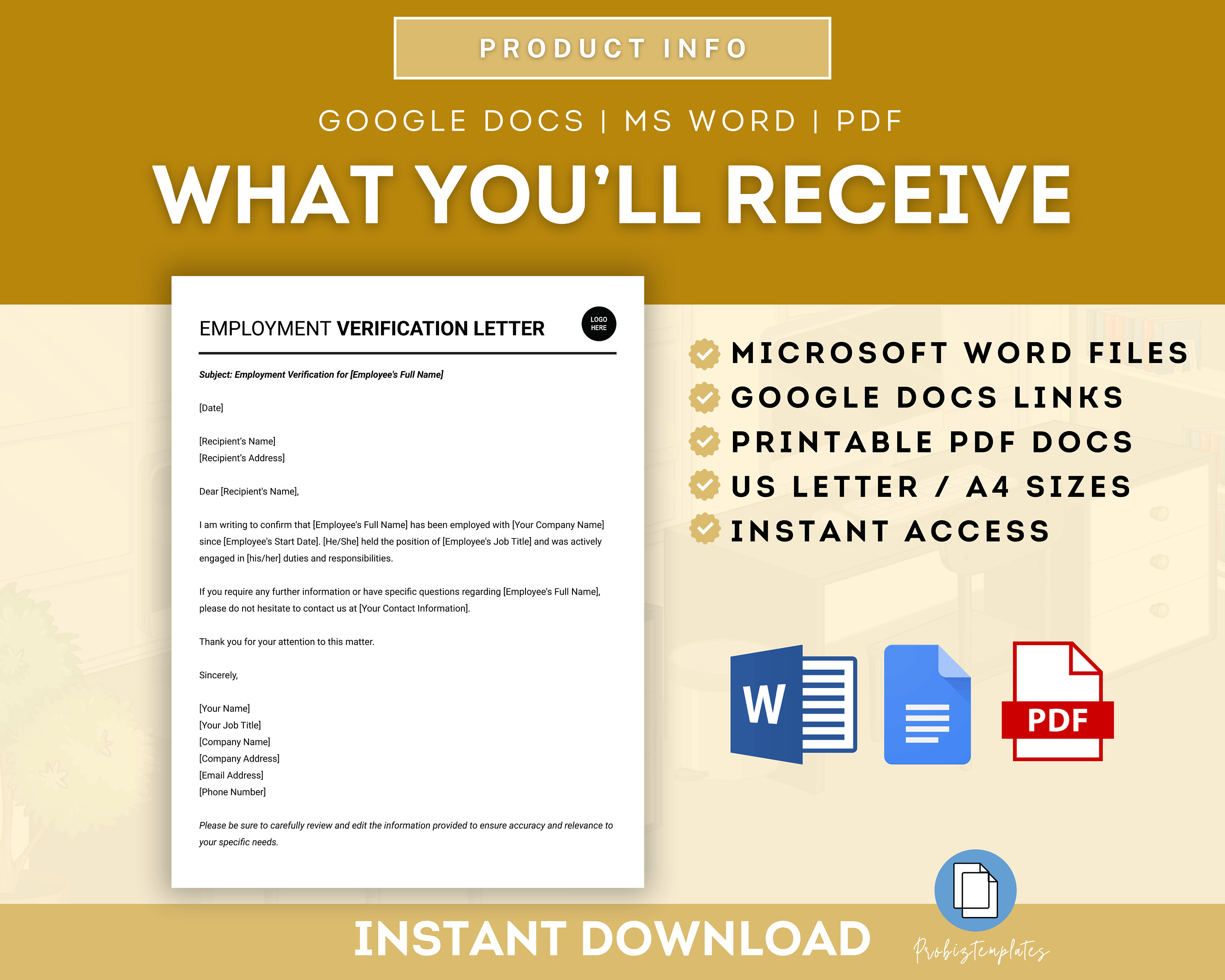 Employment Verification Letter, Employment Verification Request, Job ...