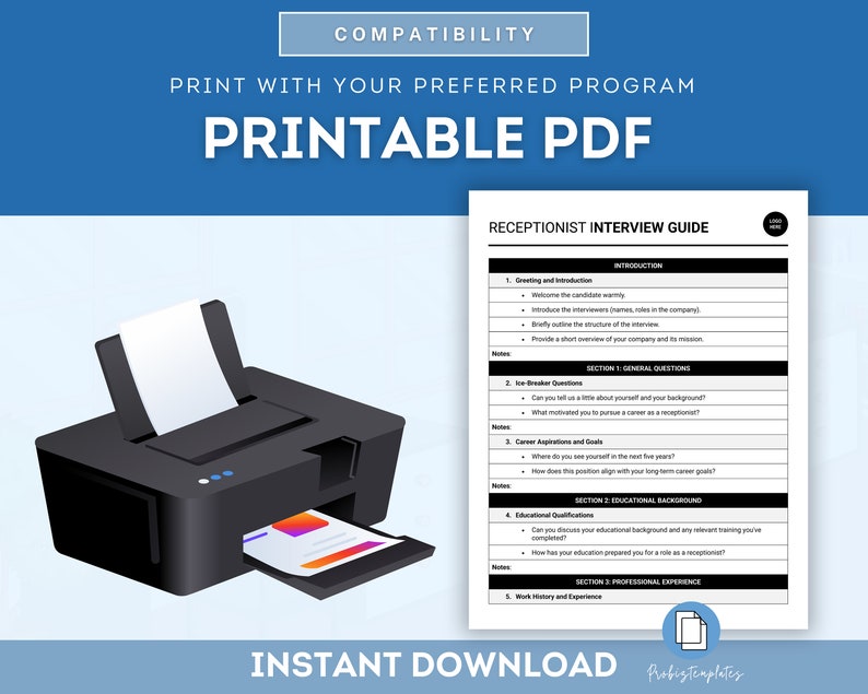 Receptionist Interview Guide, Front Desk Receptionist Interview Guide ...