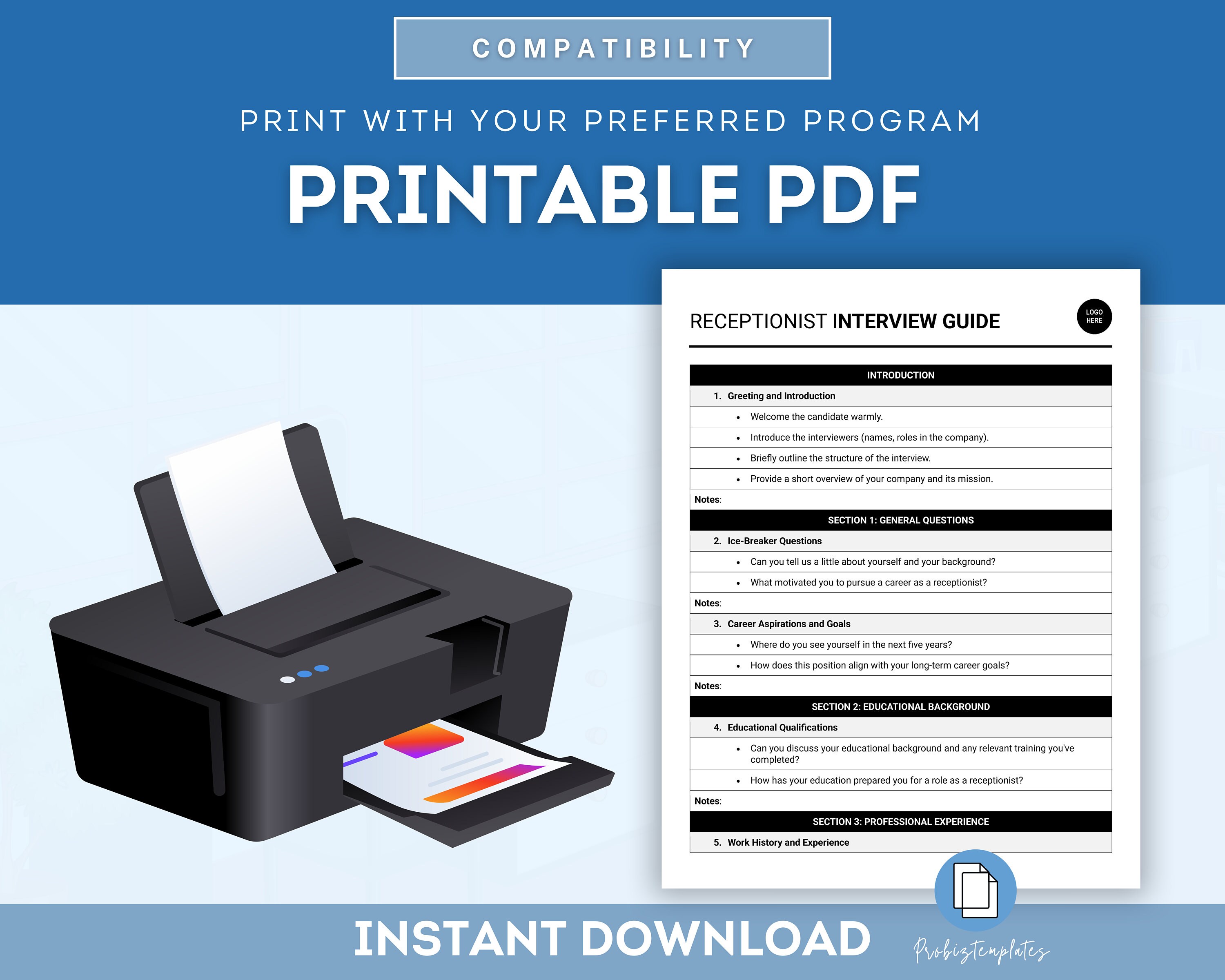 Receptionist Interview Guide, Front Desk Receptionist Interview Guide ...