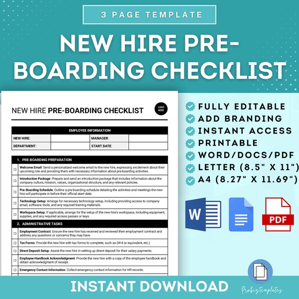 Onboarding Checklist - Etsy