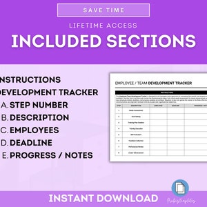 Employee & Team Development Tracker Template, Team Development ...