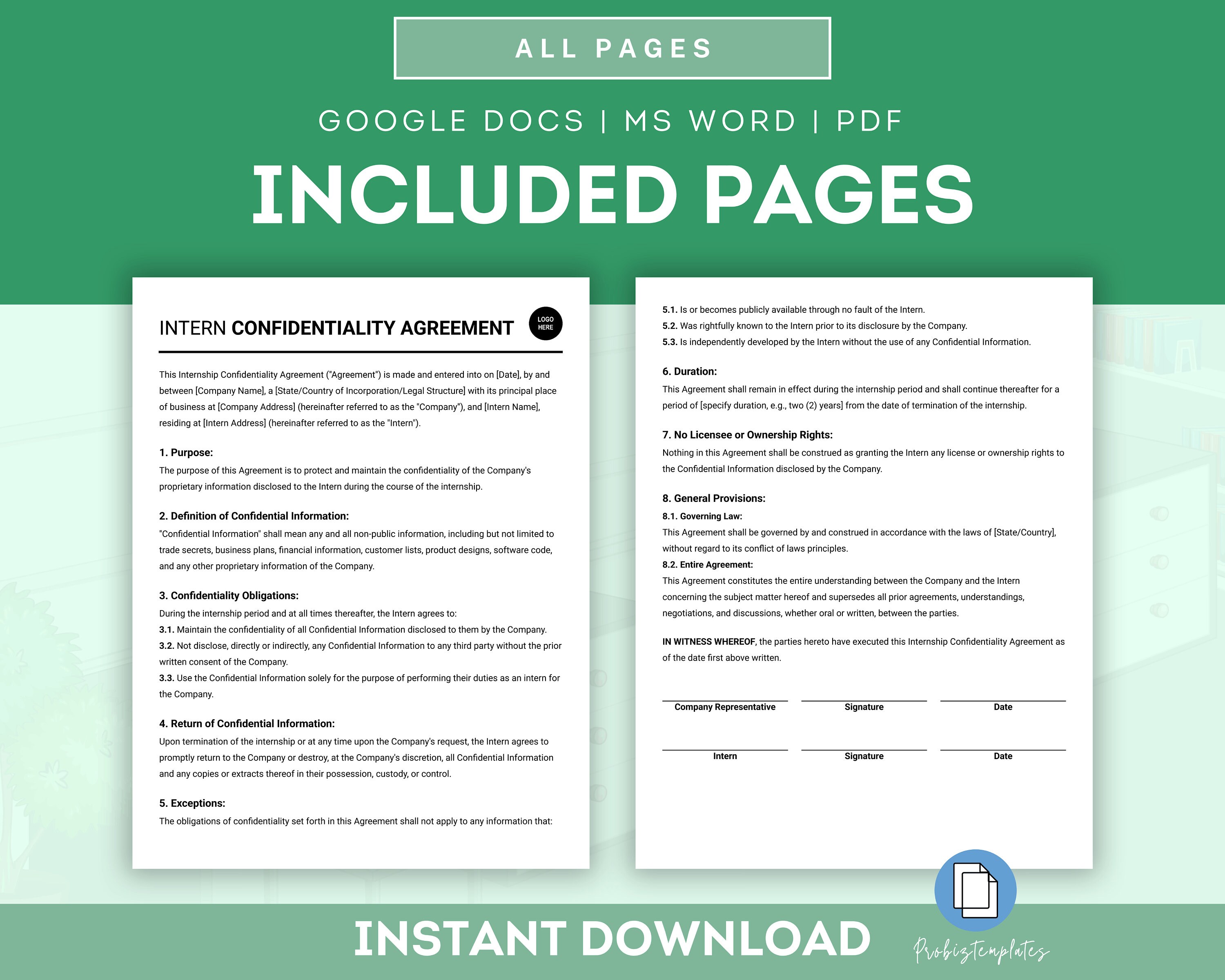 Intern Confidentiality Agreement Template, Student Confidentiality ...