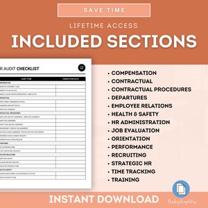 HR Audit Checklist, Human Resources Audit, Internal Audit Checklist, HR ...