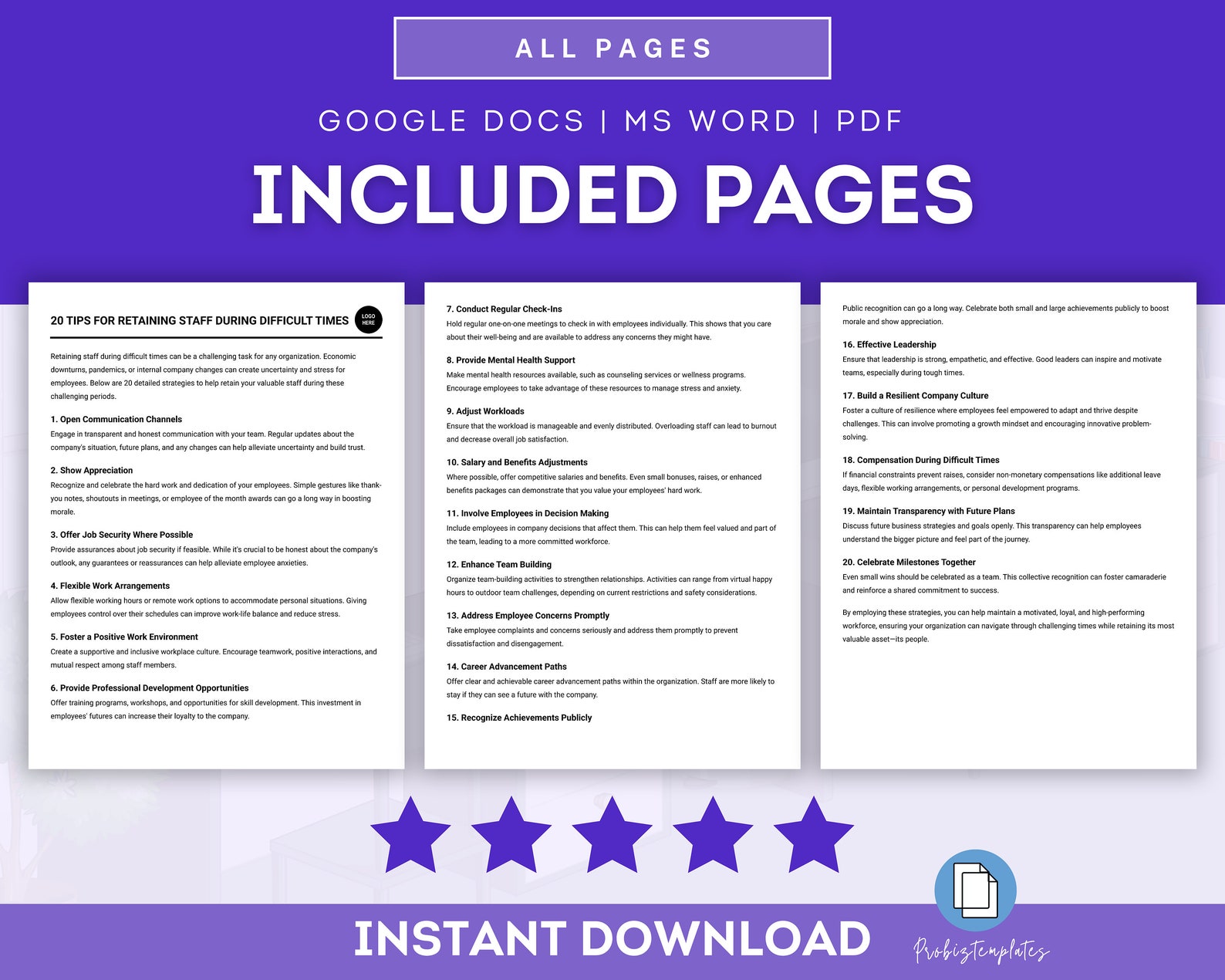 20 Tips for Retaining Staff During Difficult Times, Employee Retention ...