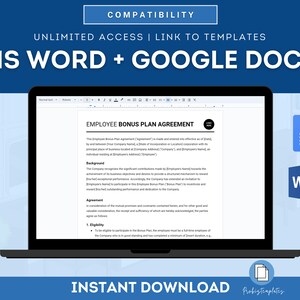 Employee Bonus Plan Agreement Template, Staff Incentive Scheme, Staff ...
