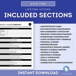 Project Closure Checklist, Project Completion Form, End-of-project ...