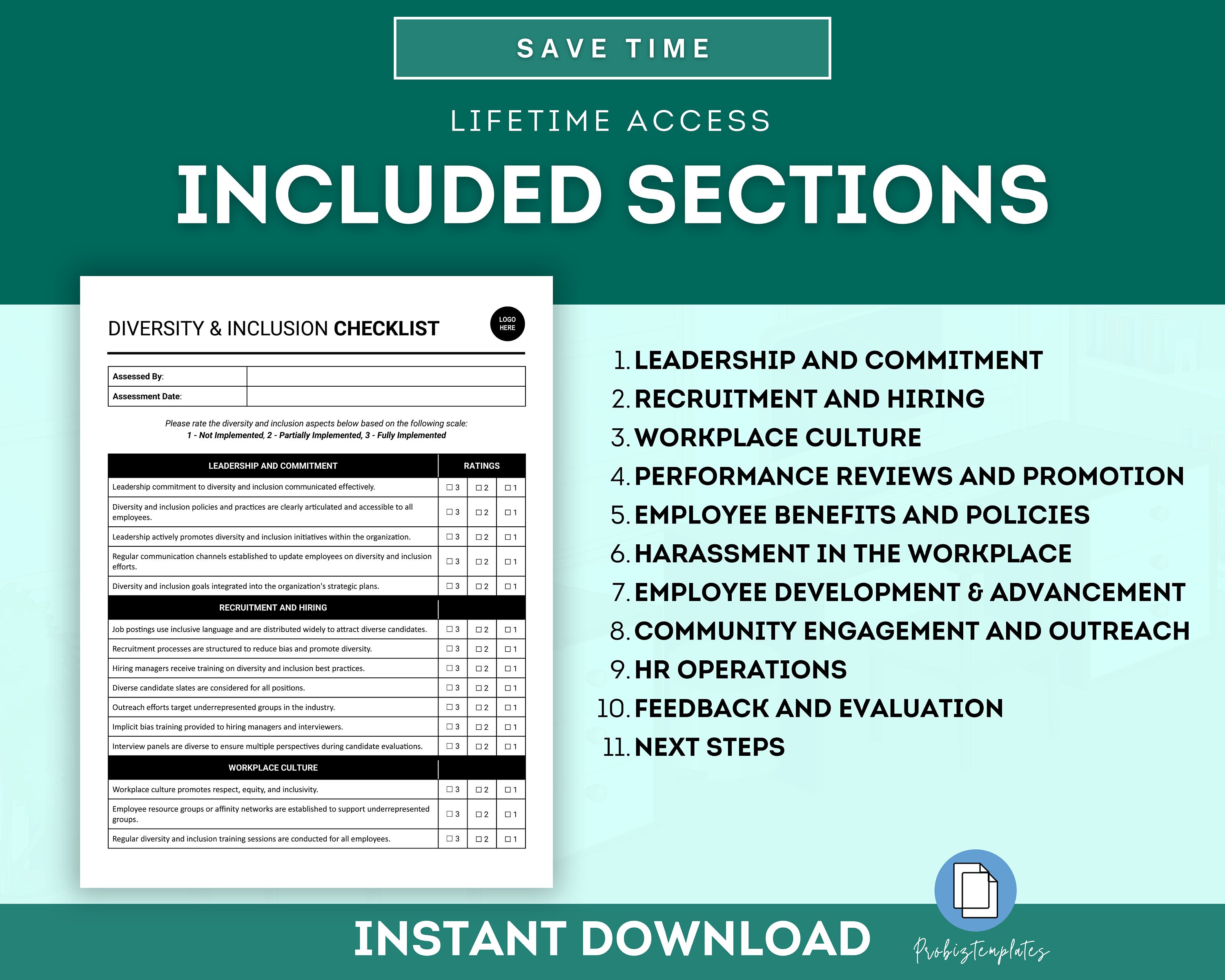 Diversity and Inclusion Checklist, Workplace Diversity and Inclusivity ...