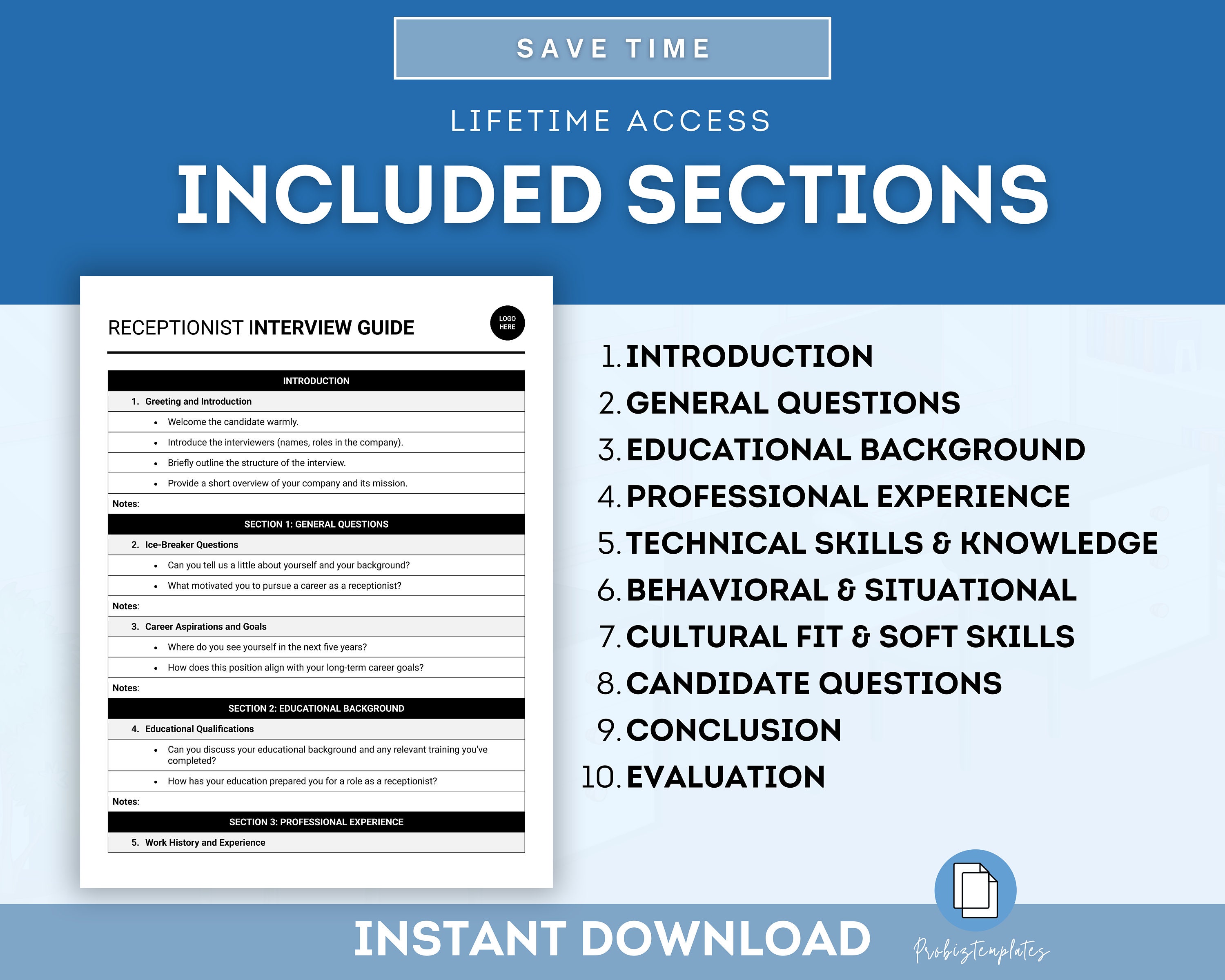 Receptionist Interview Guide, Front Desk Receptionist Interview Guide ...