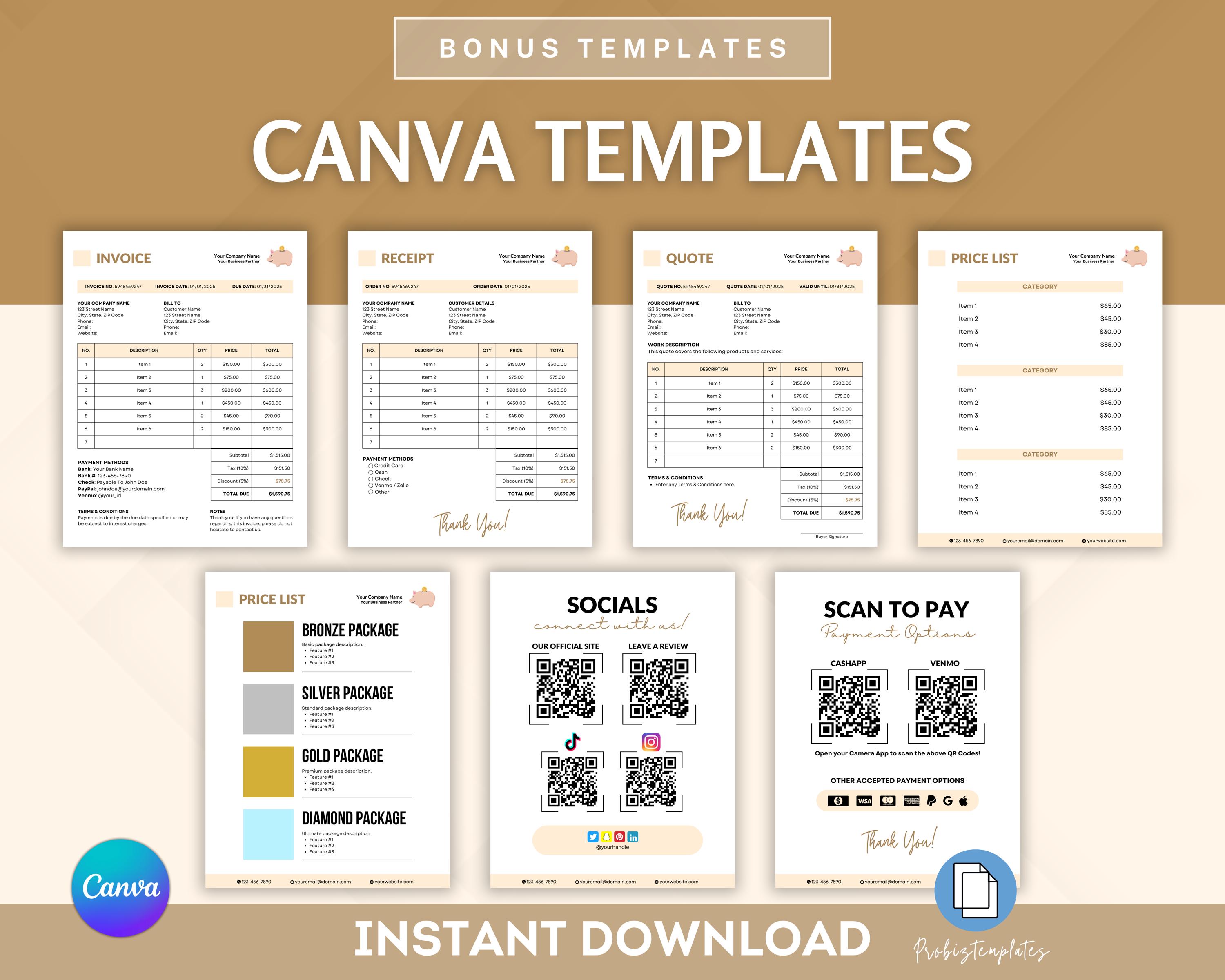 Deposit Contract Bundle, Service Booking Agreement Template, Client ...