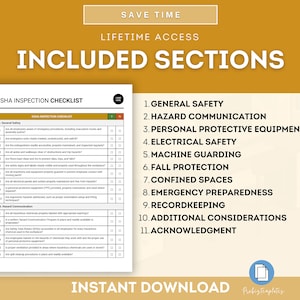 OSHA Inspection Checklist Template, Occupational Safety Evaluation Form ...