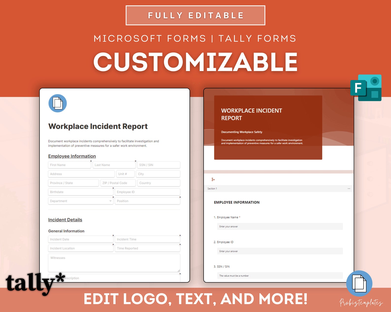 Workplace Incident Report Online Form, Workplace Accident Report Form ...