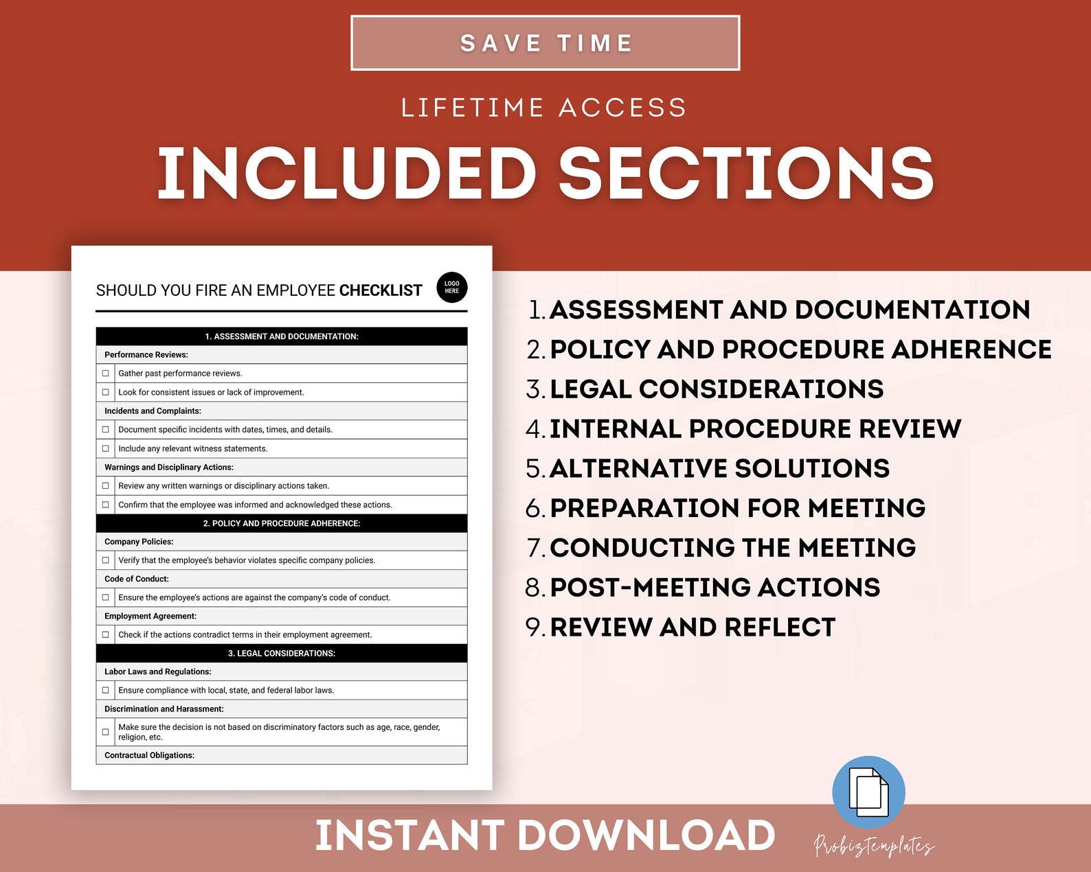 Should You Fire an Employee Checklist, Employee Termination Checklist ...