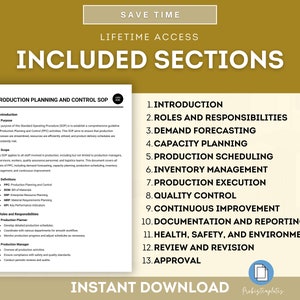 Production Planning and Control SOP, Production Control Standard ...