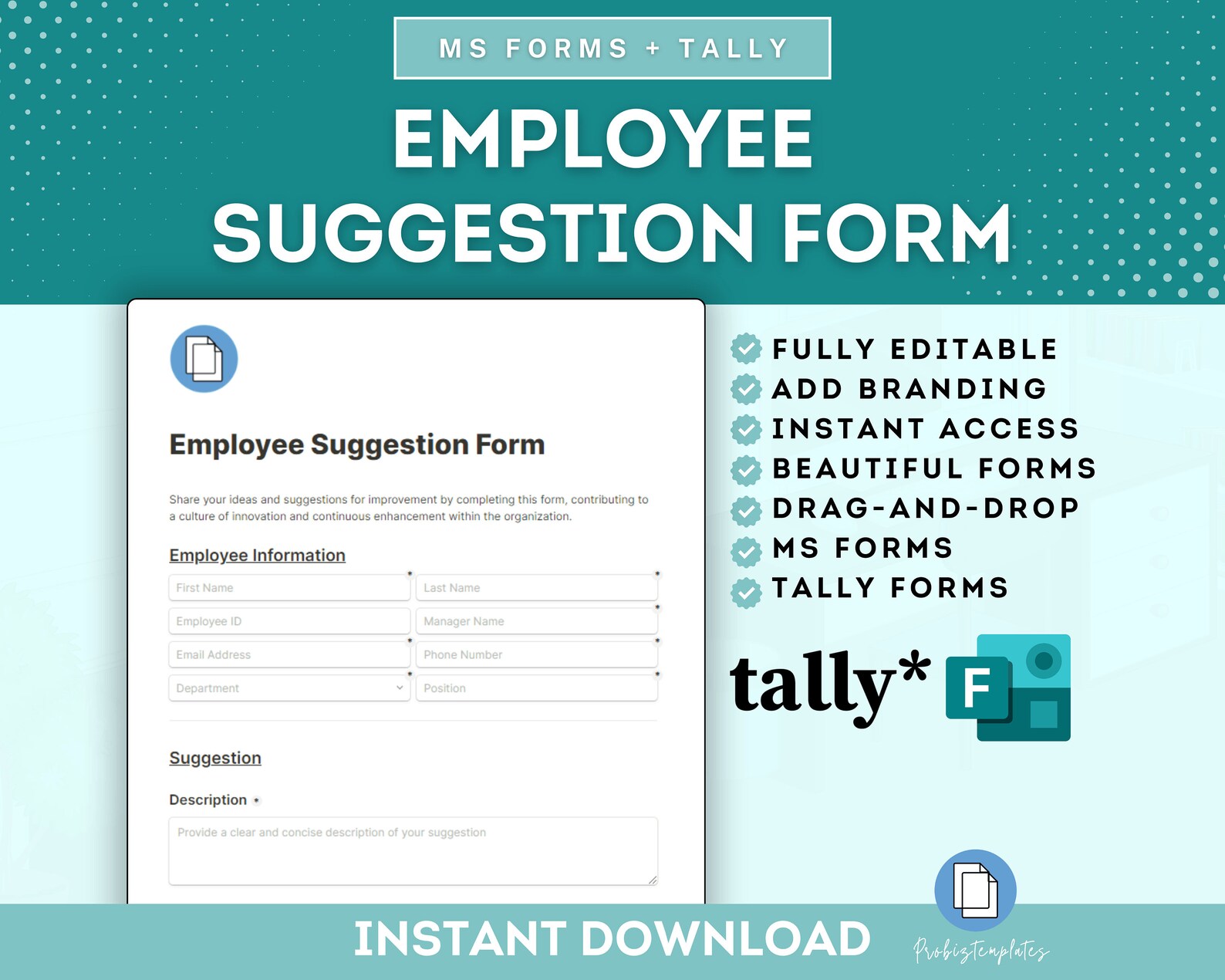 Employee Suggestion Online Form, Employee Idea Submission Form ...