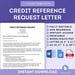 Credit Reference Request Letter Template, Credit Check Request ...