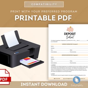 Deposit Contract Bundle, Service Booking Agreement Template, Client ...