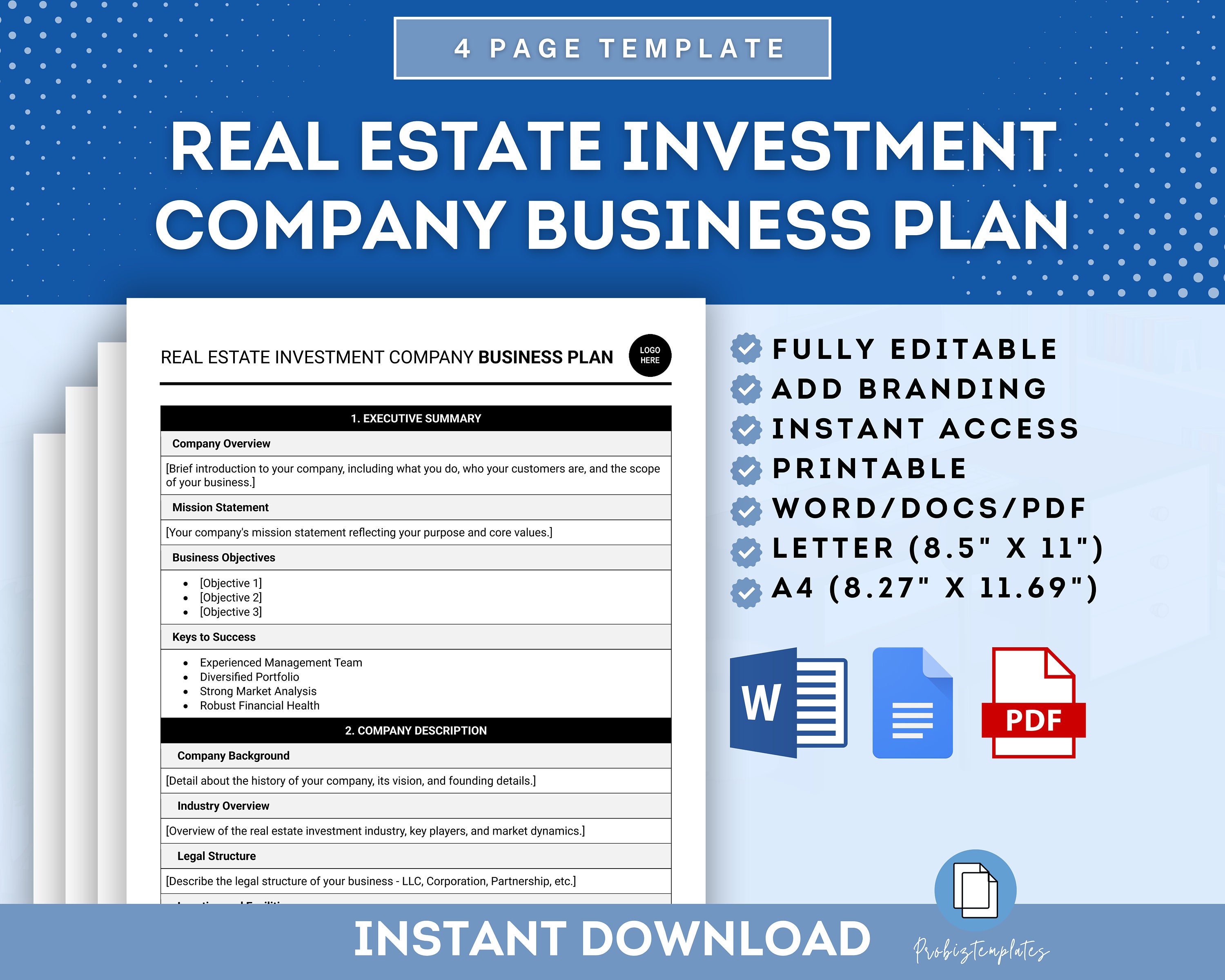 Real Estate Business Plan Template Property Business Plan | Google