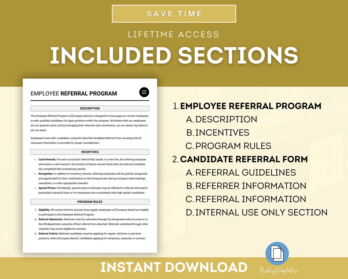 Employee Referral Program Template, Employee Recommendation Program ...