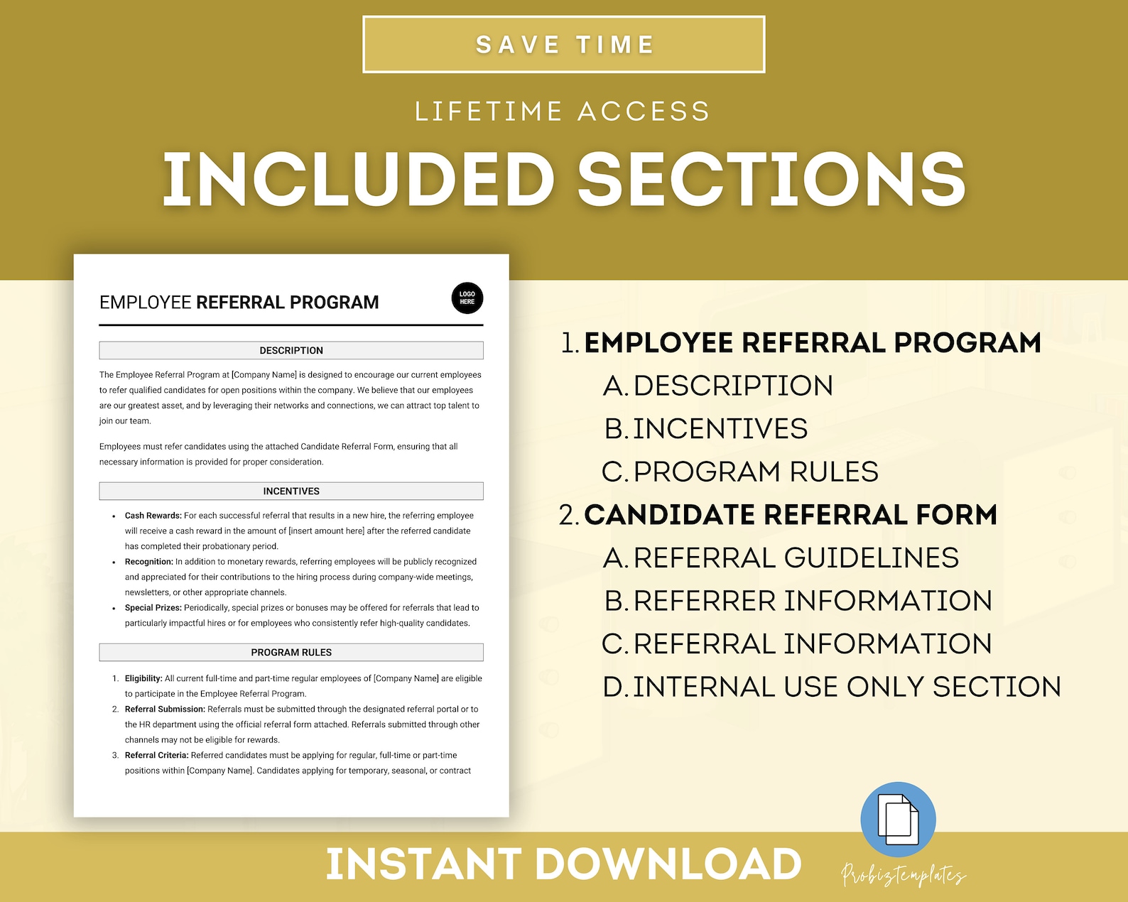 Employee Referral Program Template, Employee Recommendation Program ...