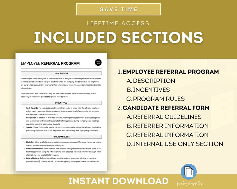 Employee Referral Program Template, Employee Recommendation Program ...