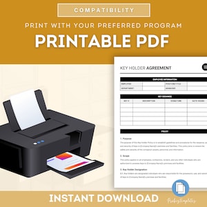 Key Holder Agreement Template, Key Management Agreement, Key Custody ...