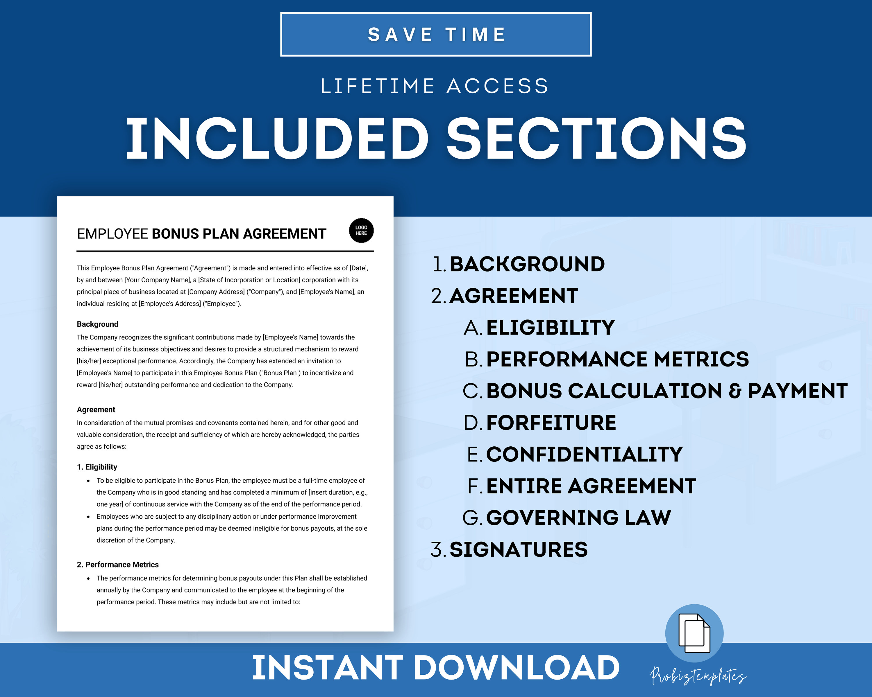 Employee Bonus Plan Agreement Template, Staff Incentive Scheme, Staff ...