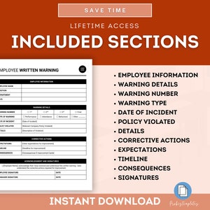 Employee Written Warning Template, Employee Discipline, Employee Write ...