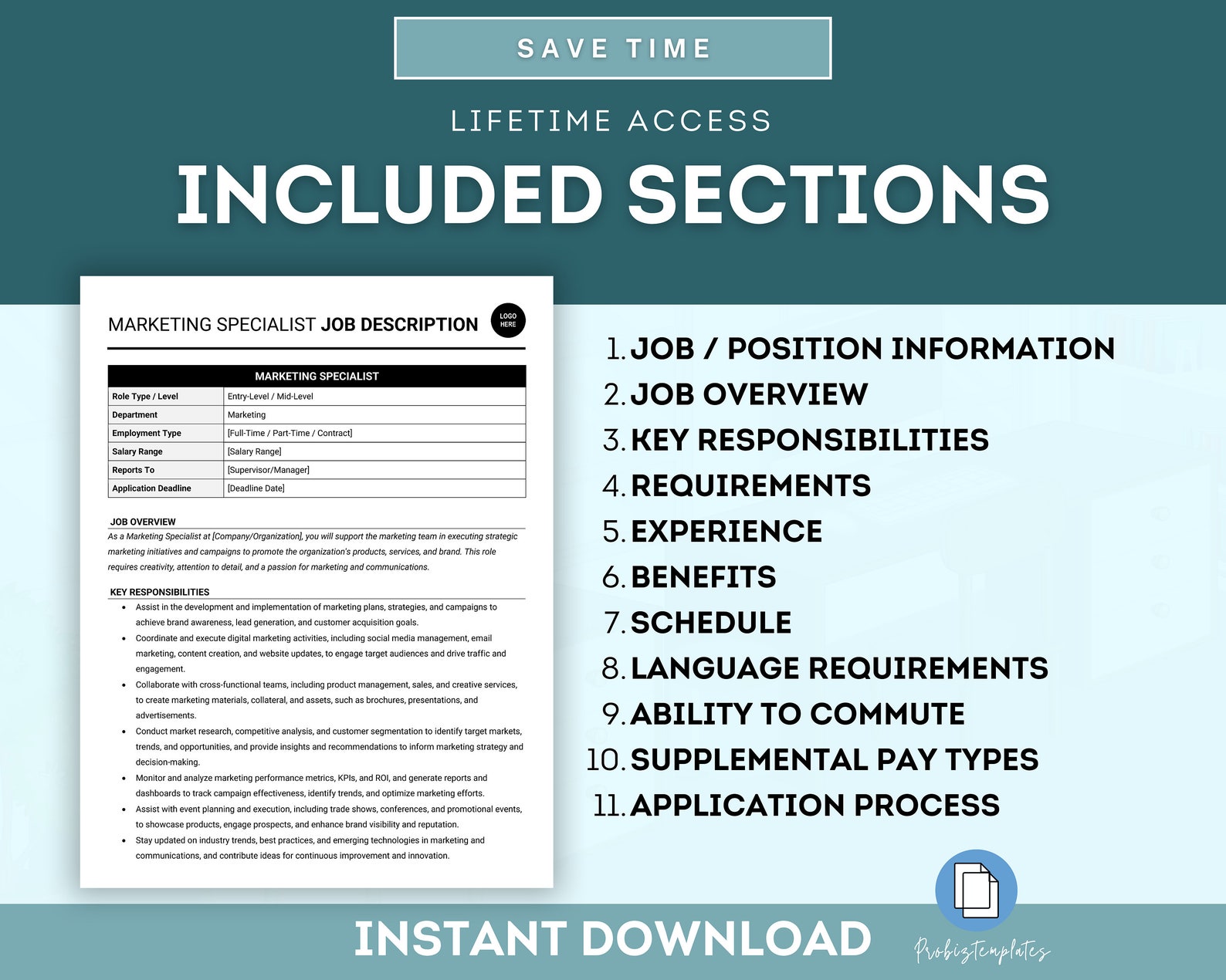 Marketing Specialist Job Description Template, Marketing Specialist ...