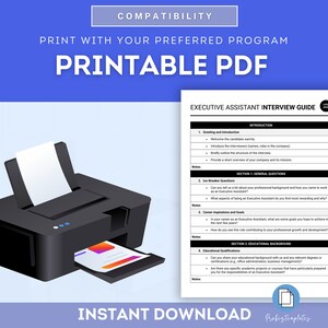 Executive Assistant Interview Guide Template, Executive Assistant ...