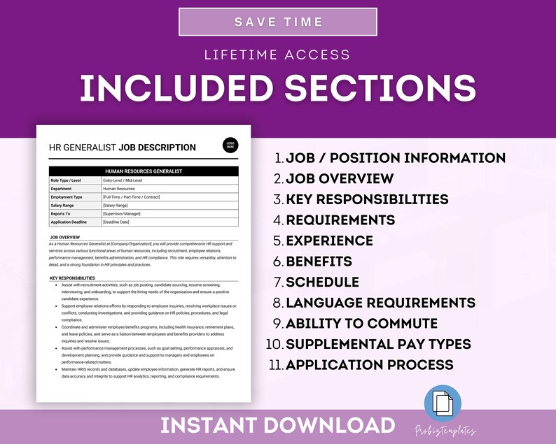 Human Resources Generalist Job Description Template, HR Generalist Role ...