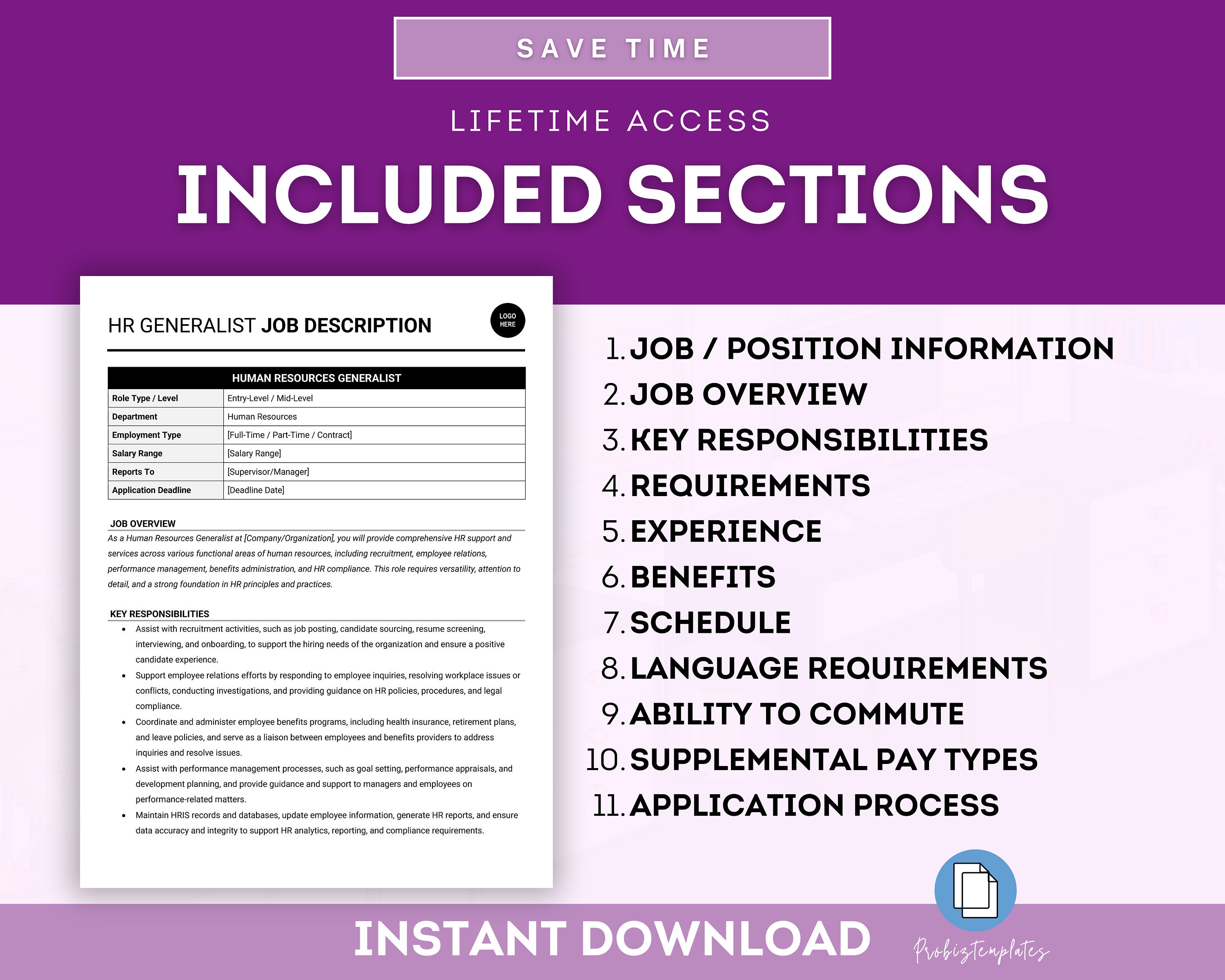Human Resources Generalist Job Description Template, HR Generalist Role ...