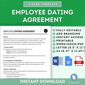 Acknowledgment and Waiver About Employee Dating Agreement, Employee ...
