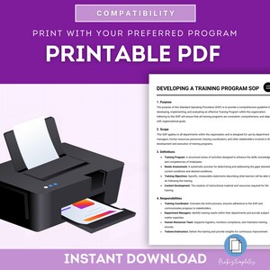 Developing Training Program SOP Template, Training Program Creation ...