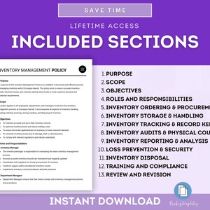 Inventory Management Policy Template, Stock Management Policy Template ...