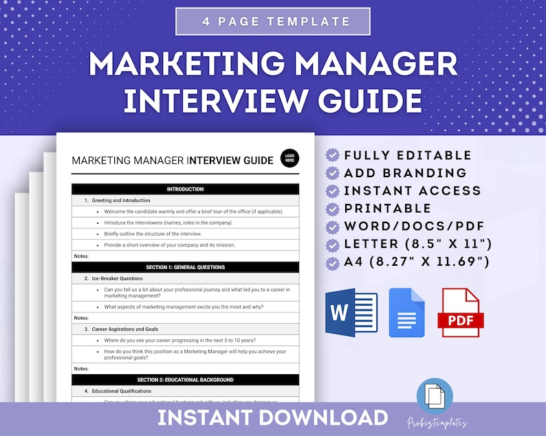 Marketing Manager Interview Guide, Marketing Leadership Interview Tips ...