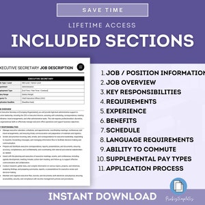 Executive Secretary Job Description Template, Senior Secretary Job ...