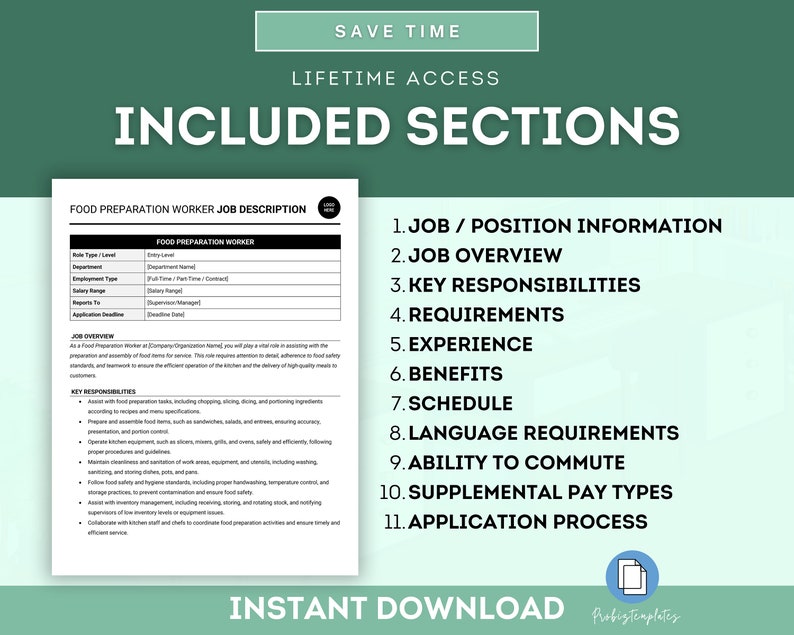 Food Preparation Worker Job Description Template, Kitchen Worker Job ...