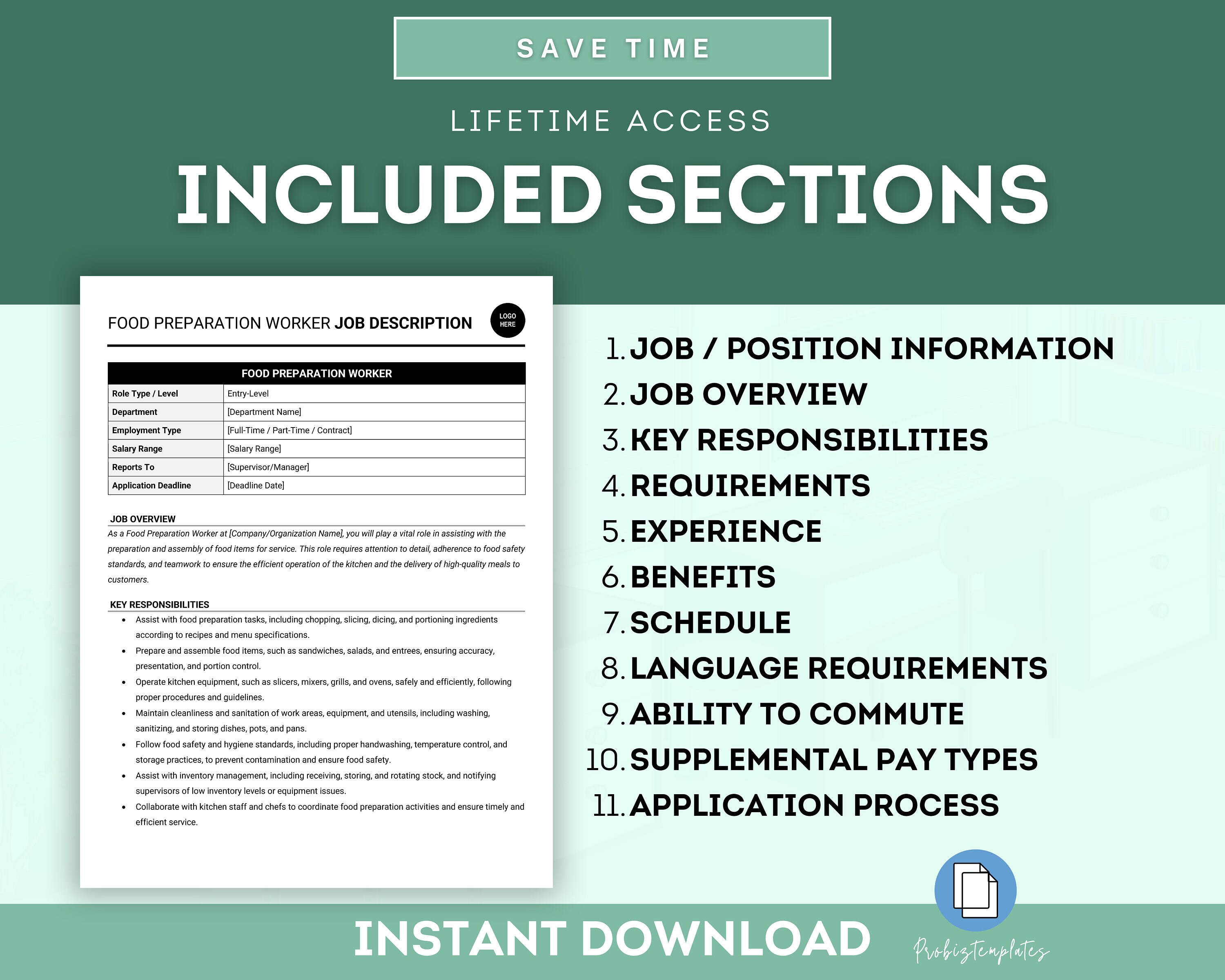 Food Preparation Worker Job Description Template, Kitchen Worker Job ...