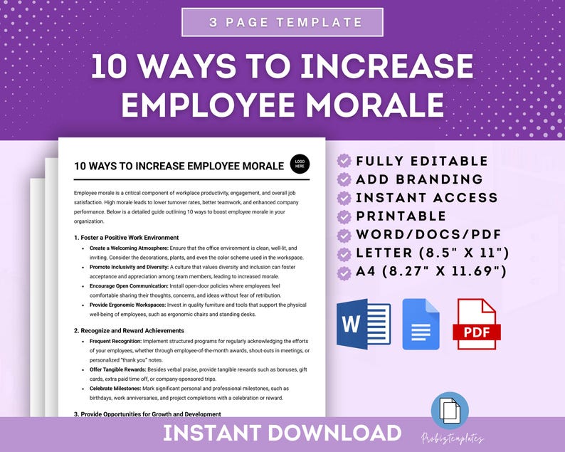 10 Ways to Increase Employee Morale, Boost Workplace Morale, Enhance ...
