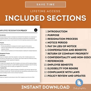 Employee Resignation Policy Template, Employee Exit Policy Template ...