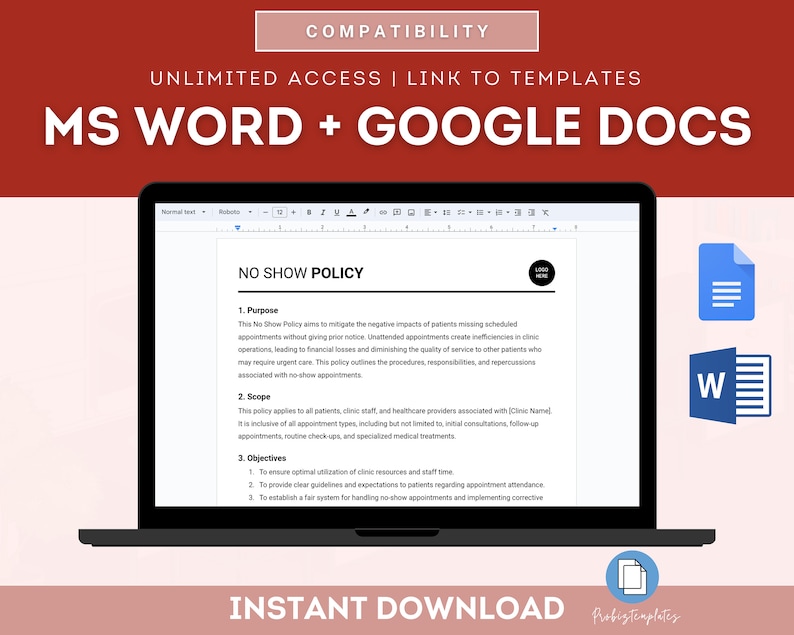 No Show Policy Template, Employee No Show Guidelines, Attendance Policy ...