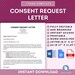 Consent Request Letter Template, Formal Consent Request Letter Template ...
