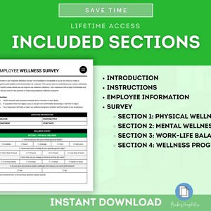 Employee Wellness Survey Template, Workplace Well-being Survey, Staff ...