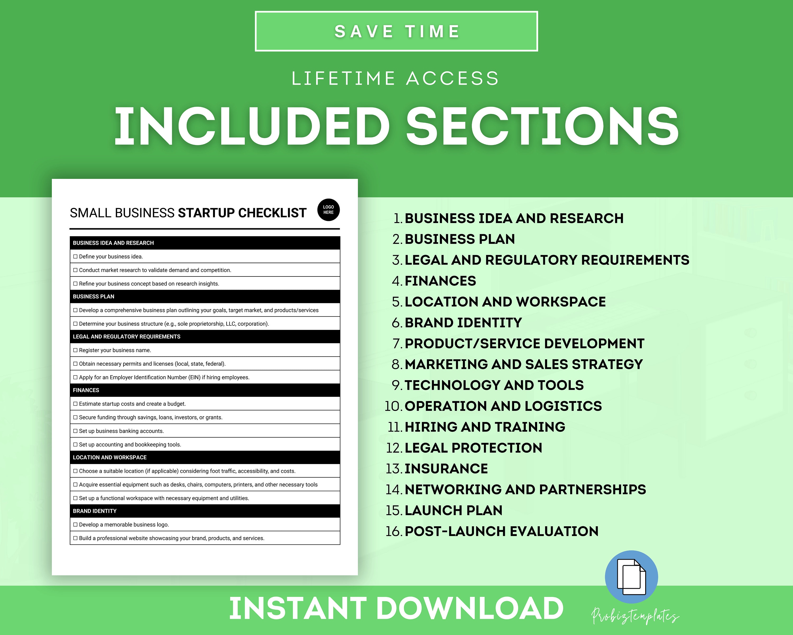 Small Business Startup Checklist, New Business Launch Guide, Startup ...
